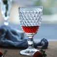 Zecic Set of 4 Elegant Embossed Champagne Goblets Wedding Glasswares ...