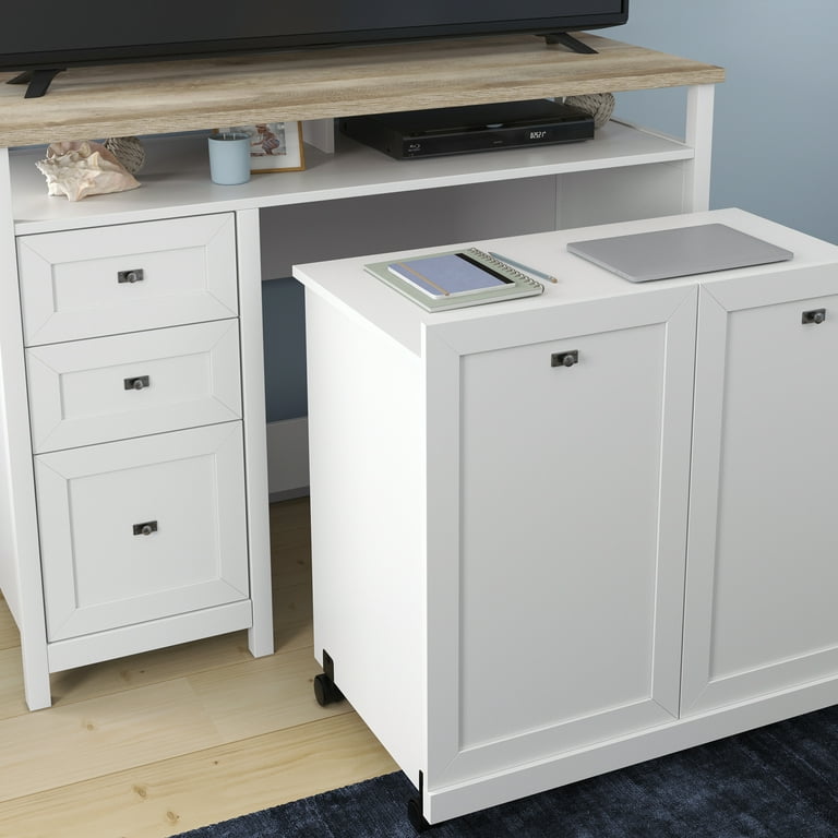 Sauder Cottage Road Credenza With Desk For TV s up to 55