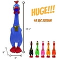 A giant screaming chicken - the HUG ME squeaky chicken toy (Black ...