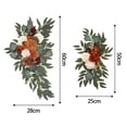 Wedding Arch Flowers Faux Flower Swag Handmade Wall Decorative Flower ...