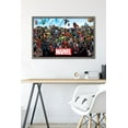Marvel Comics - The Marvel Lineup Wall Poster, 22.375" x 34", Framed ...
