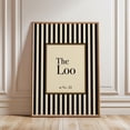 Affixzi Bathroom Wall Art Print, Striped WC Sign, British Humor Home ...