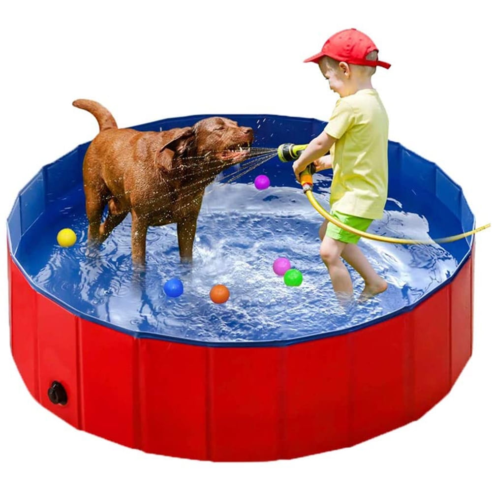 Foldable Dog Pool, Portable Dog Swimming Pool & Collapsible Swimming ...