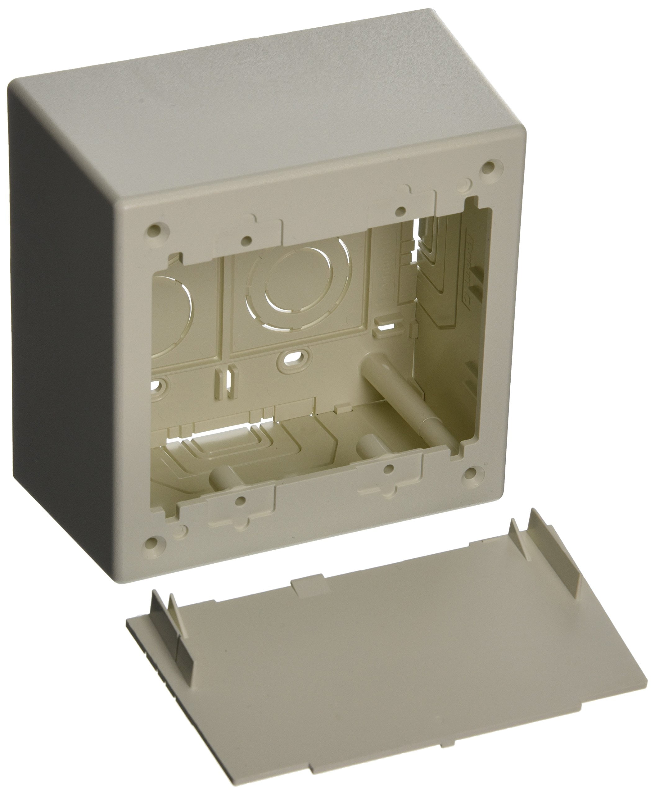 Panduit Pan-way Low Voltage Surface Mount Box - 2-gang - Off-white ...