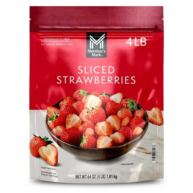 Member's Mark Natural Sliced Strawberries, Frozen, 4 lbs. - Samsclub.com