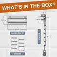 Door Chain Lock for Inside Door with Upgraded 7 Holes, Thickened Chain ...