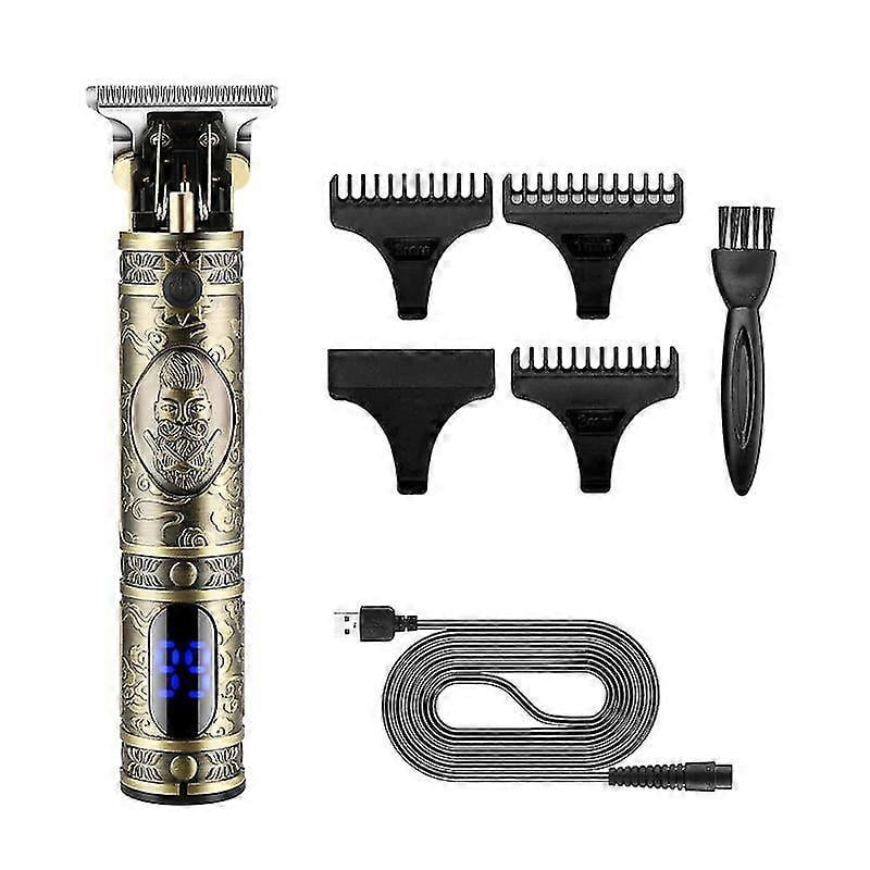 Electric H Clipper Lcd Electric Clipper Recharable Retro Oil Carving ...
