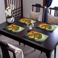 4pcs Tree of Life Placemats - Vibrant Sunset & Forest Design, 12x18 ...