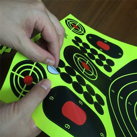 10PCS 12X18inch Shooting Self Adhesive Targets Chest Ring Splash Target ...