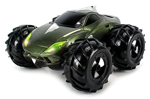 Velocity Toys Amphibious Assault Coupe Electric RC Stunt Car RTR, Works ...