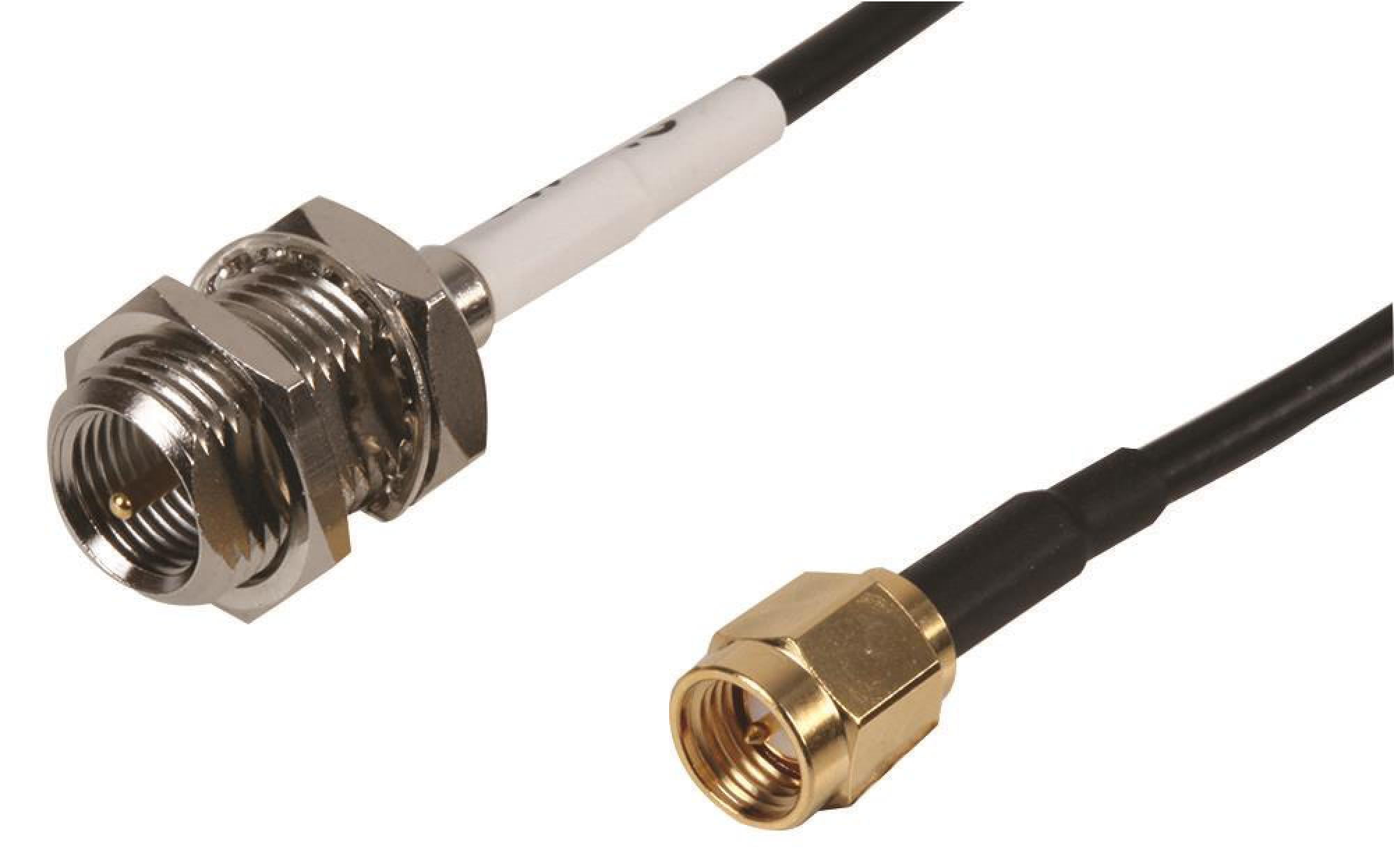 SIRETTA - 300mm SMA Plug to FME Bulkhead Socket Lead, RG174 Cable ...