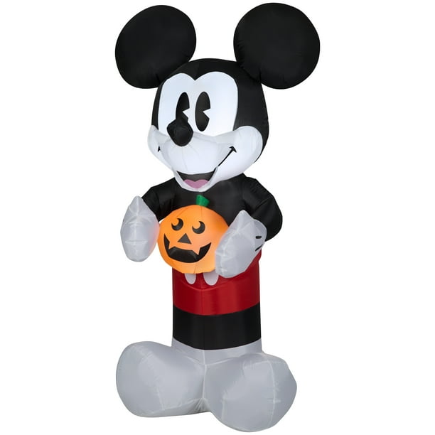 Airblown Inflatable Retro Mickey Mouse with Pumpkin 5ft tall - Walmart ...