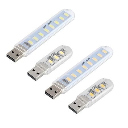 USB Lamp Portable LED light 3000K 7000K 3 Lamp 3 Beads USB Beads USB Night Light for Computer ...