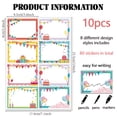 10Sheet PVC Waterproof Blank Label Stickers Writable Adhesive Label ...