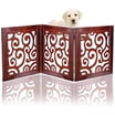 Wooden Z Shape Tri-Fold Pet Gate for Doorways and Stairs - Safety Dog ...