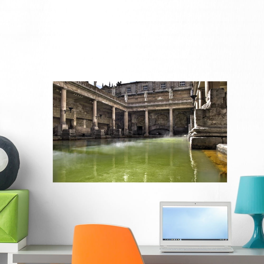Roman Baths Bath Wall Mural by Wallmonkeys Peel and Stick Graphic (24 ...