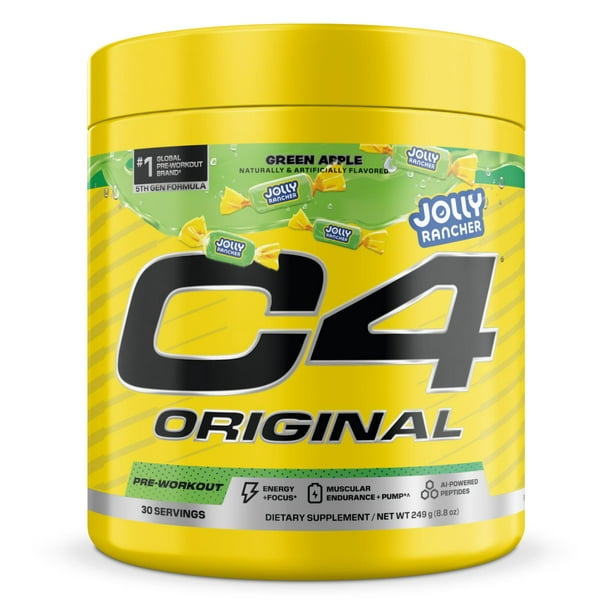 Cellucor C4 Original Jolly Rancher Green Apple 30s Pre-Workout | Bodega ...