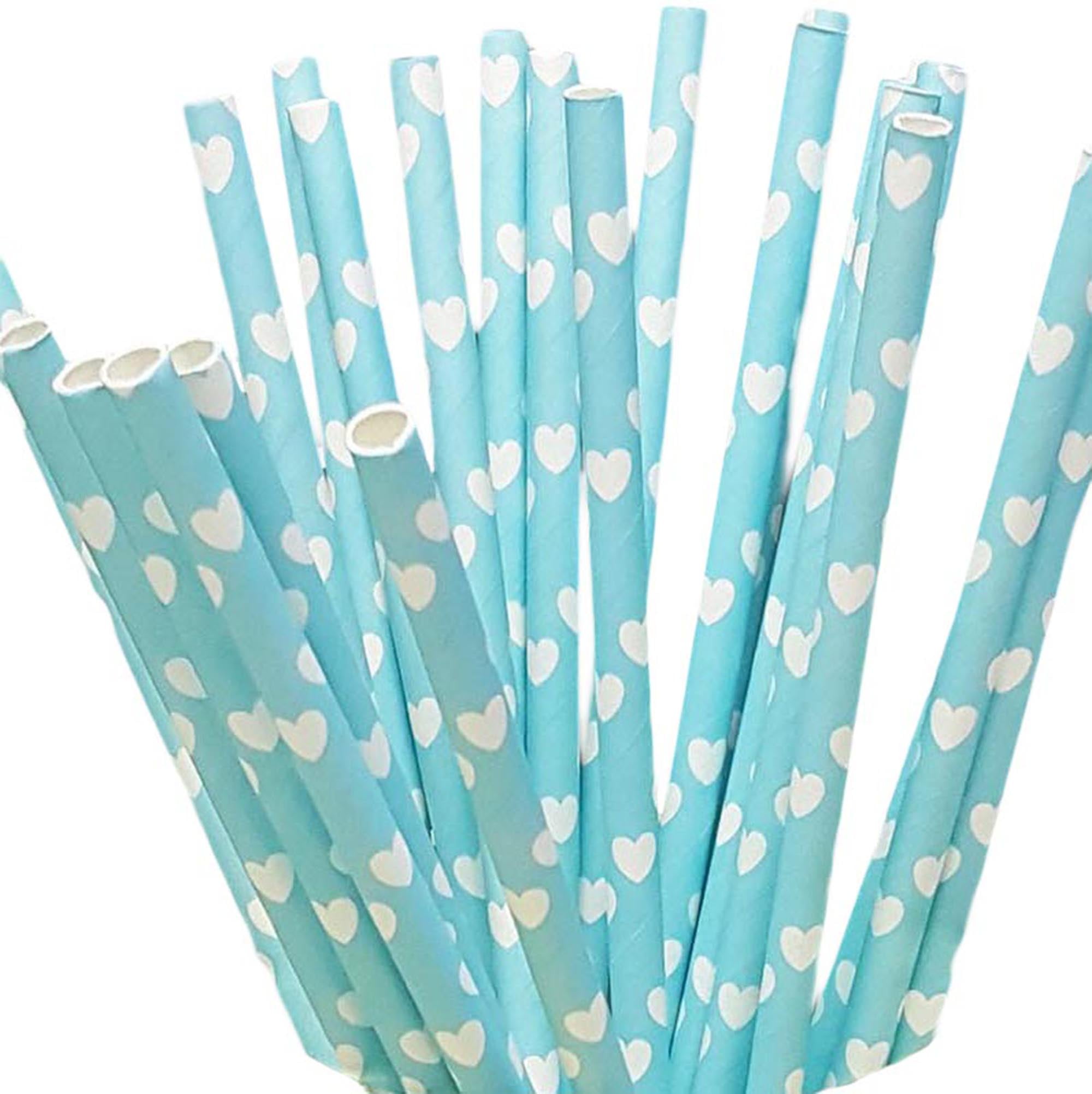 Sets of 100 Paper Straws Great for Birthday Wedding Baby Shower Party ...