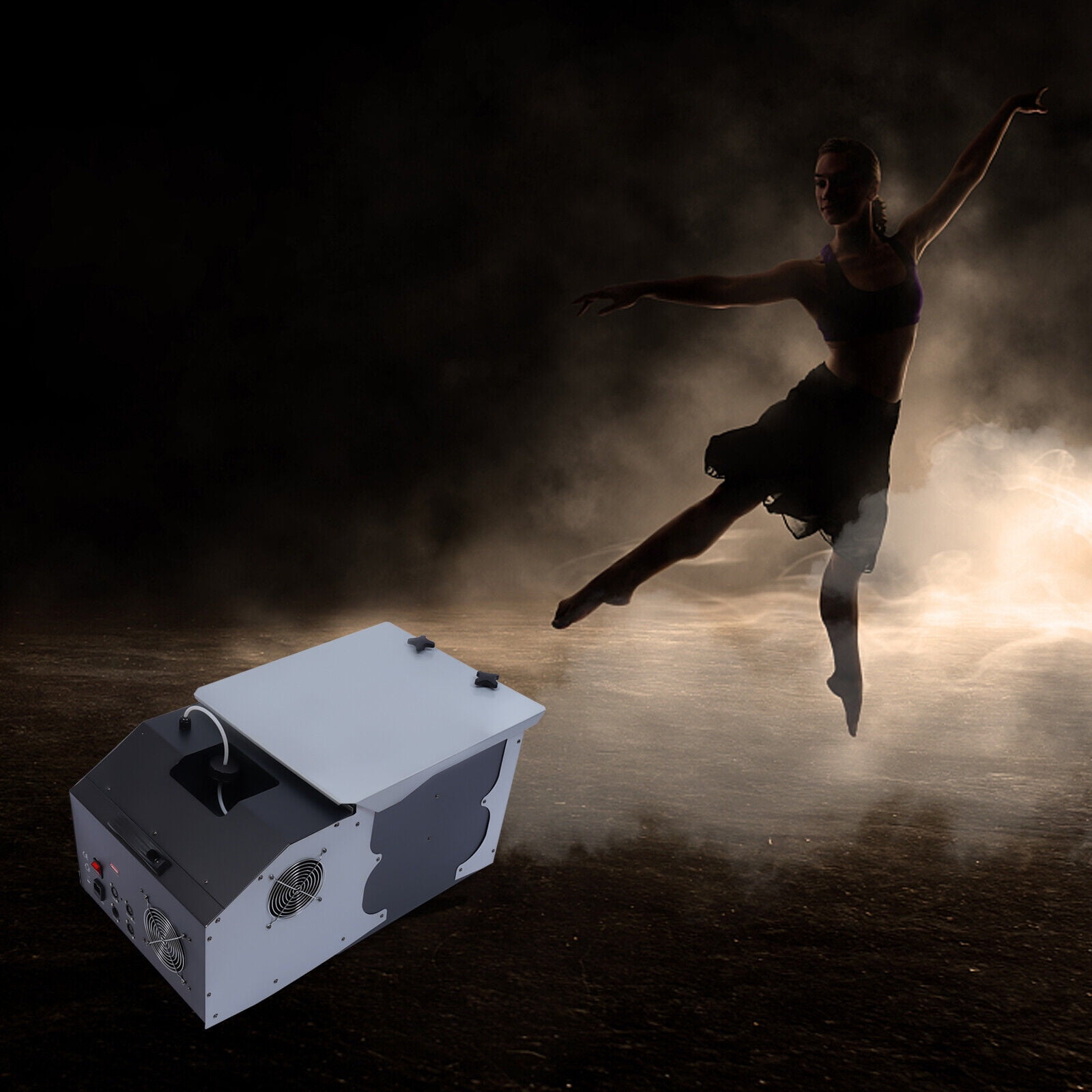 3000W Low Lying Smoke Fog Machine Dry Ice Effect DMX DJ Stage Fogger ...