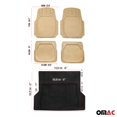 OMAC Floor Mats & Cargo Liners Semi Custom Universal for Cars SUV Beige ...