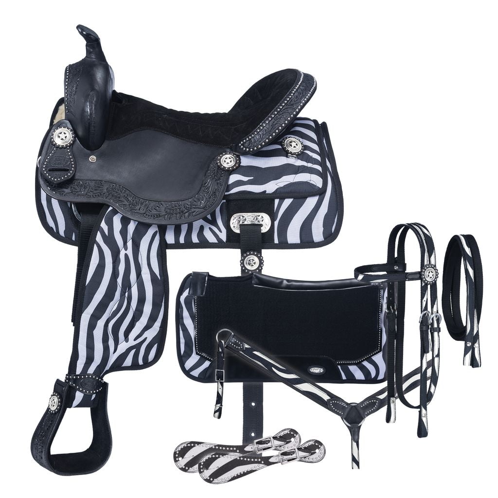 Tough-1 Saddle Eclipse 1 Pro Trail 7 Piece Tack Package Horse 9KS14 ...