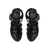 READYSALTED Women's Cleated Chunky Platform Sandals in Open Toe Ankle ...