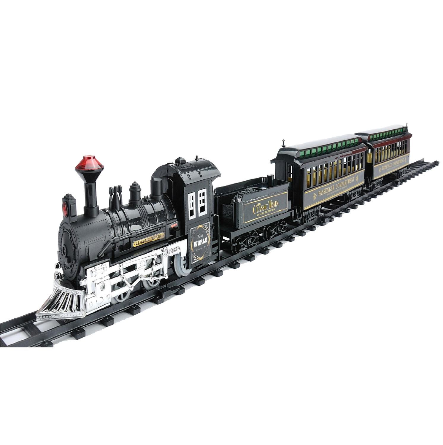 14-Piece Battery Operated Lighted and Animated Classic Train Set with Sound