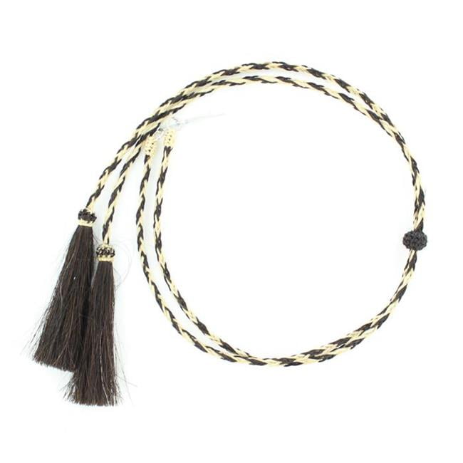 M&F Western 296248 Braided Stampede String with Tassel, Natural & Tan ...