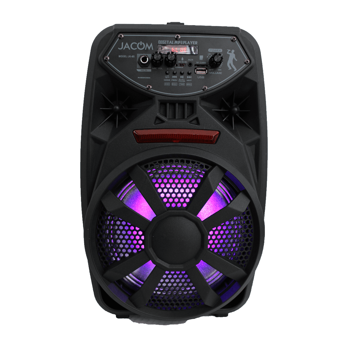 Bocina Bluetooth 8 JACOM RGB Radio FM con Control y micrófono | Walmart en línea