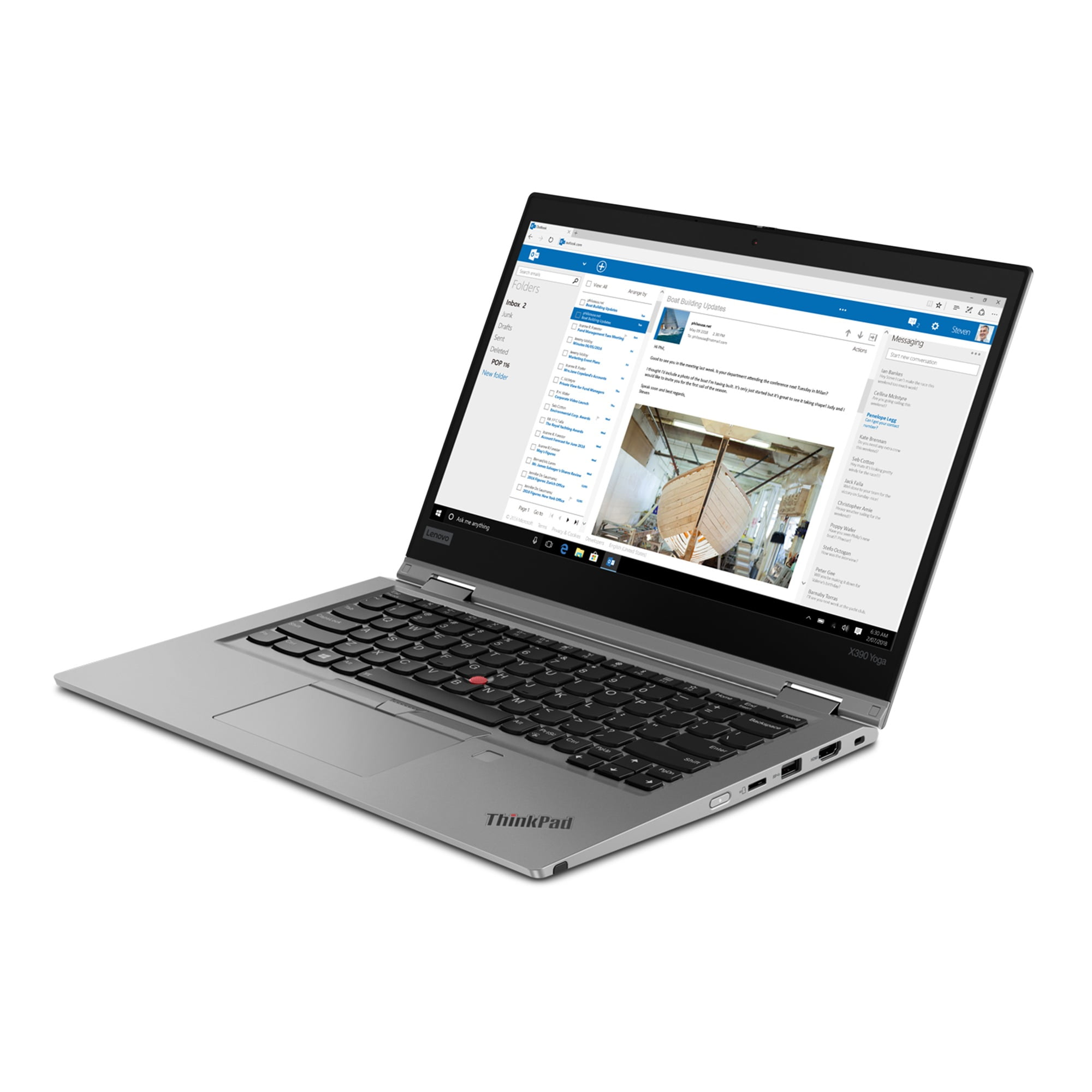 Lenovo ThinkPad X390 Yoga Laptop, 13.3" FHD IPS Touch 300 nits, 8565U ...