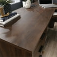 Sauder Englewood Engineered Wood L-Shaped Desk in Spiced Mahogany ...