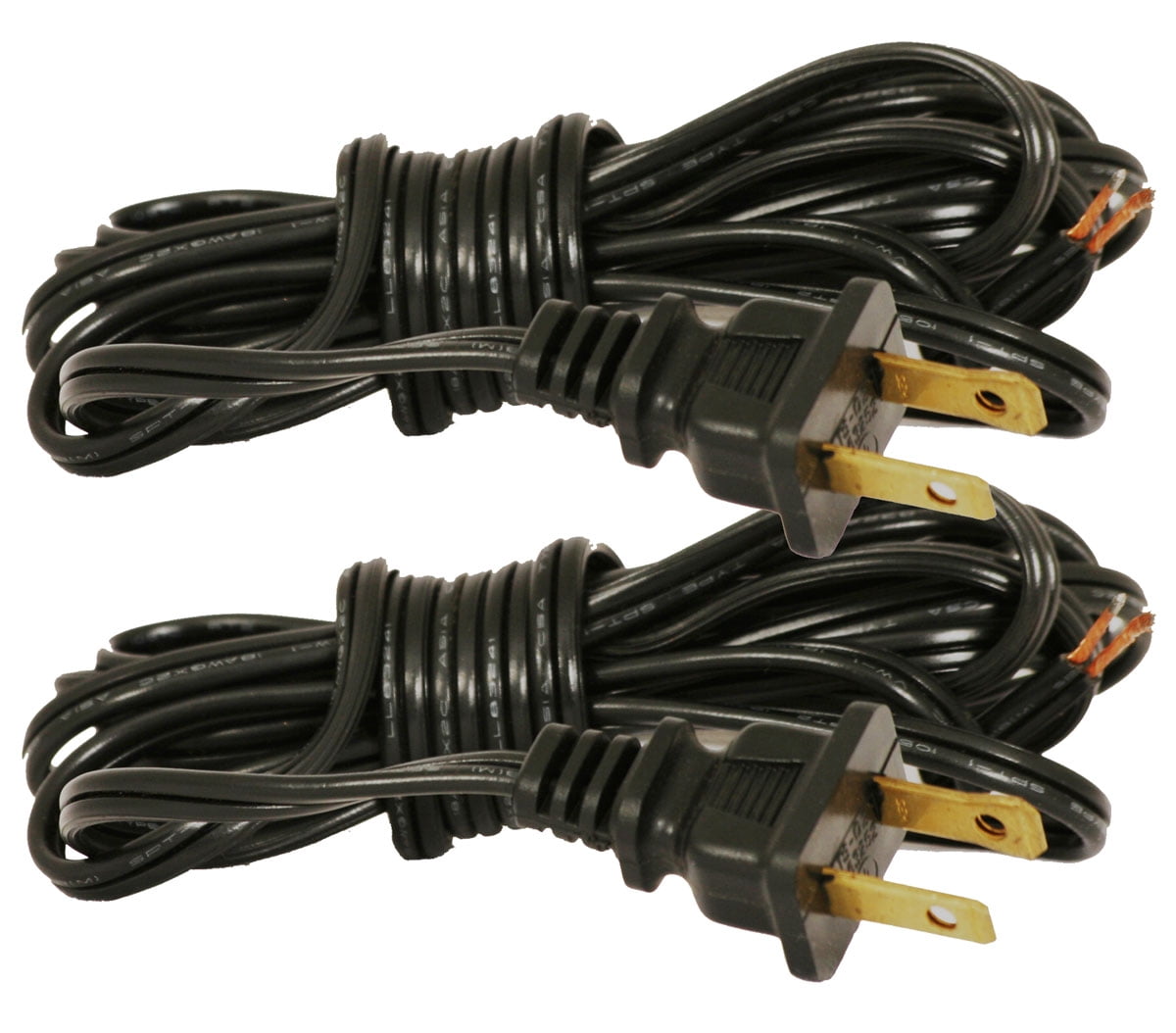 Royal Designs, Inc. Lamp Cord with Molded Plug, Stripped Ends Ready for ...