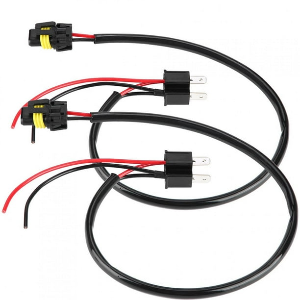 H4 Wire Harness Adapter, Copper Core Left Right Light Harness Connector ...