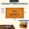 Funny 'Go Away' Doormat, Natural Coco Coir Welcome Mat for Outdoor ...