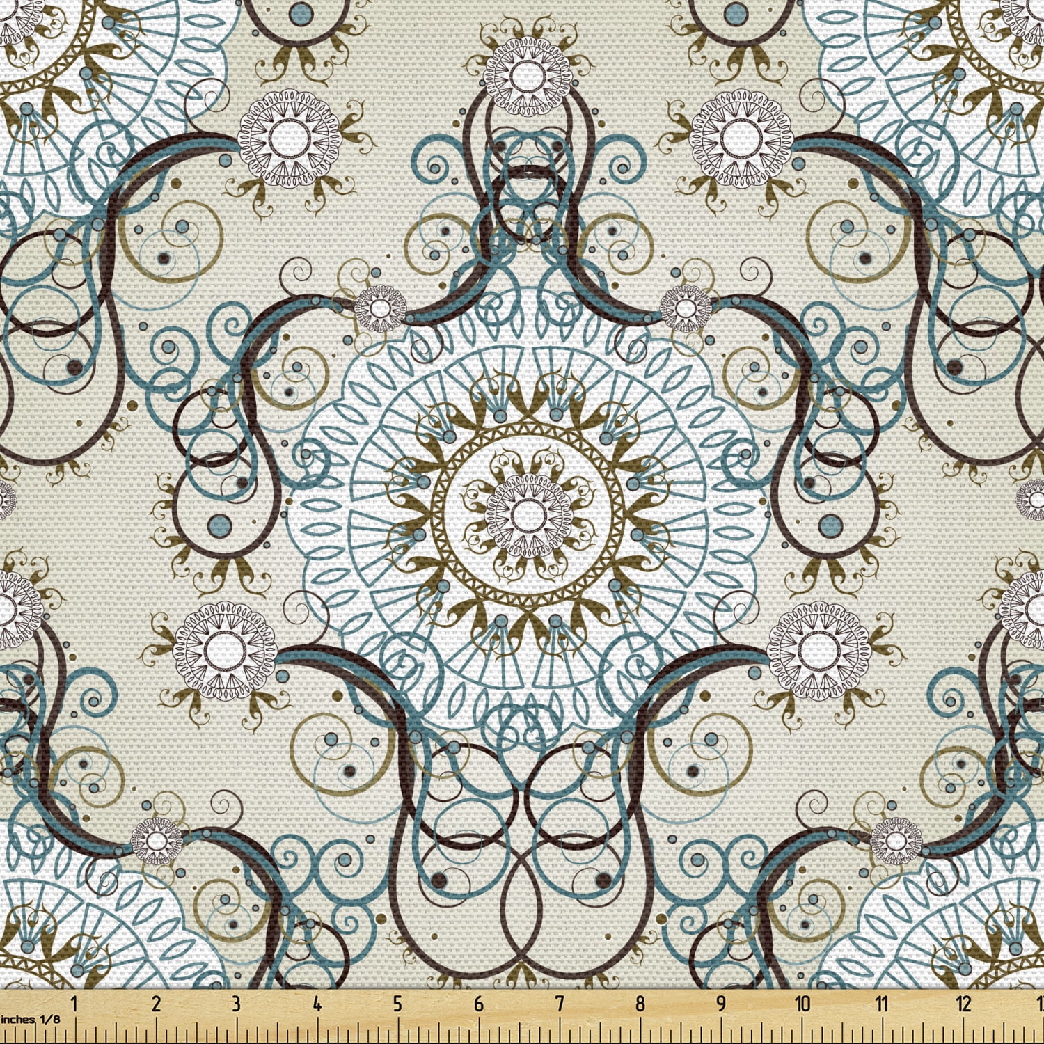 Victorian Sofa Upholstery Fabric by the Yard, Floral Old Fashioned ...