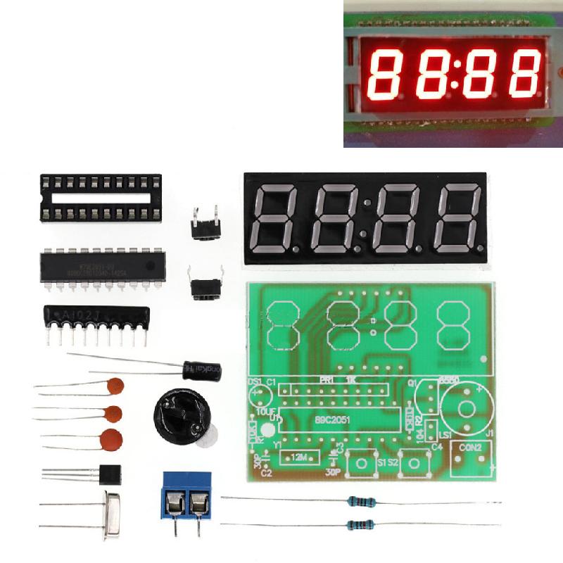DIY Digital Clock Kit Practice Learning Board Special Exercise Tool for ...