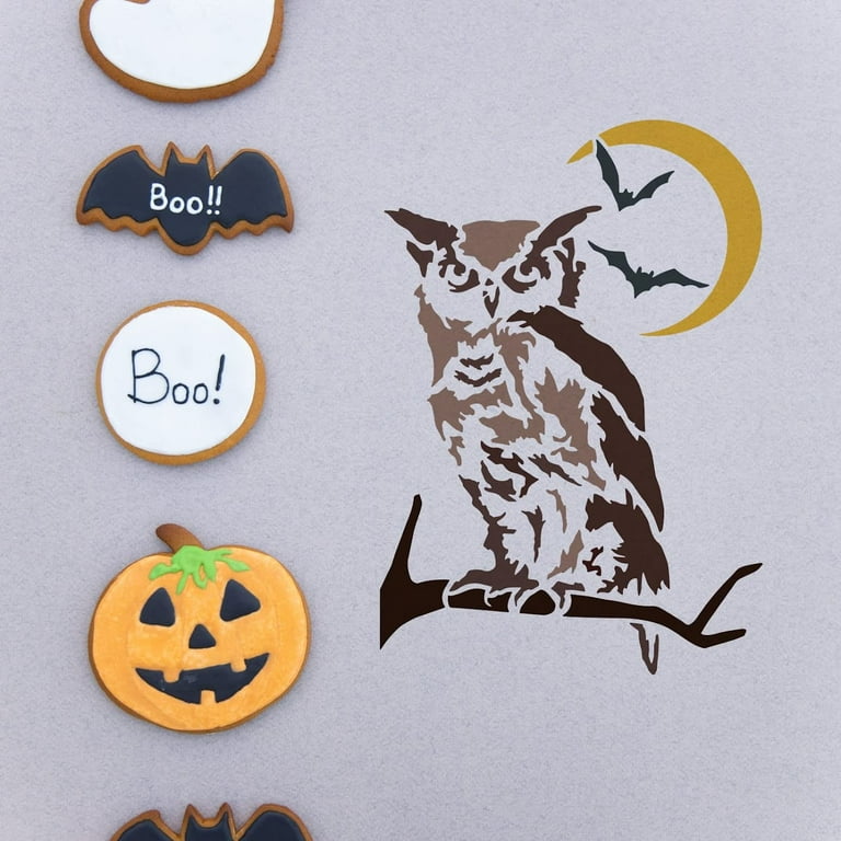 Halloween Owl Stencil