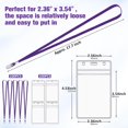 200 Pcs Name Tag Lanyards with ID Holder Lanyards for ID Badges ...