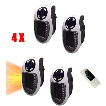 Laiseng 4 Stcke 500w 220v Steckdosen Heizlfter Mini Heizung | Elektroheizer Mit Fernbedienung ...