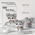 Cute Pet Miniature Building Blocks Set, Assorted Animal Figures - Corgi ...