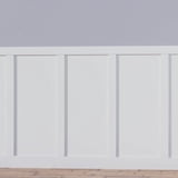 56" Height with 20" Wide Adjustable Wall Panels, Classic Shaker 8' PVC ...
