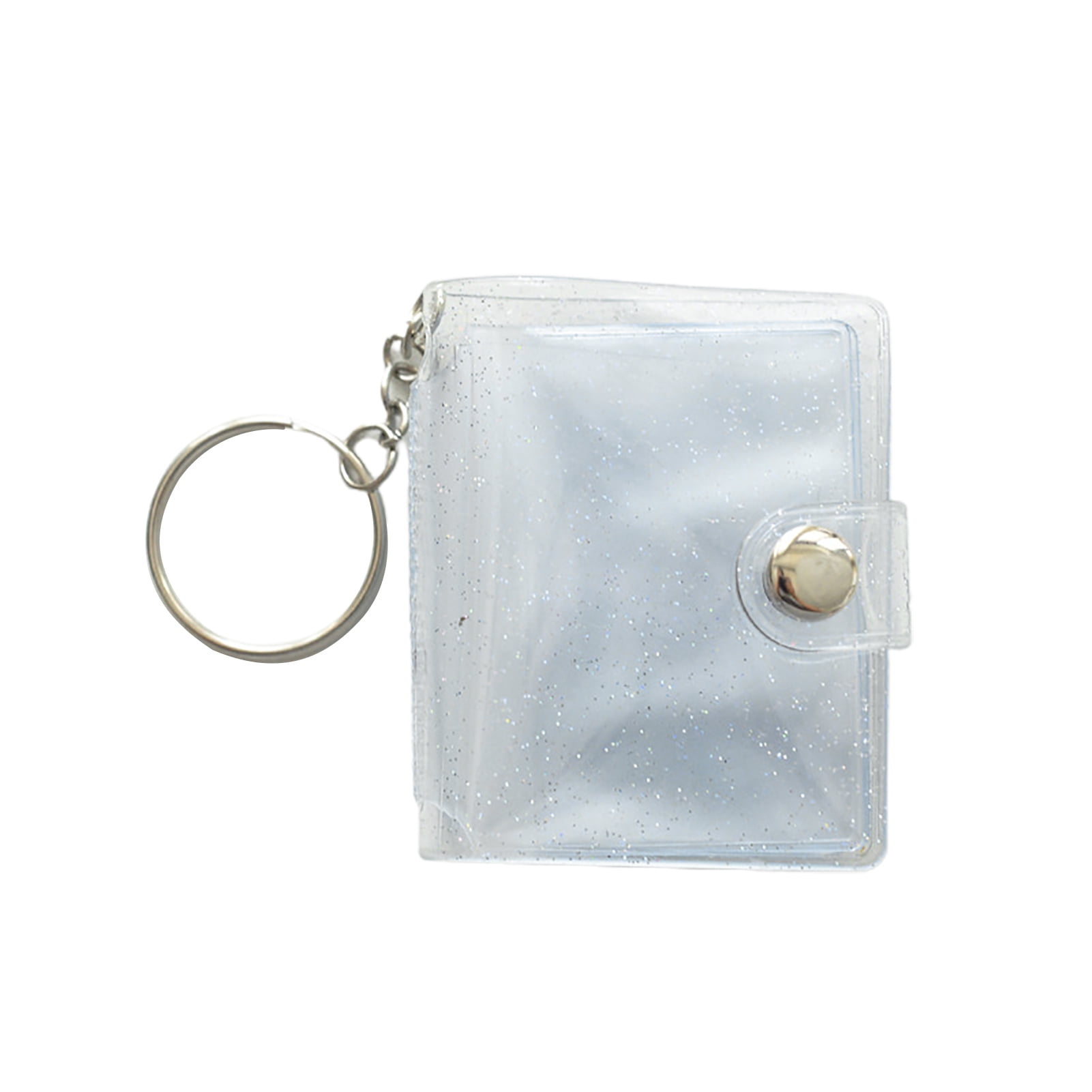 iaksohdu Mini Photo Album Flip Page Sequins Transparent Snap Hanging ...