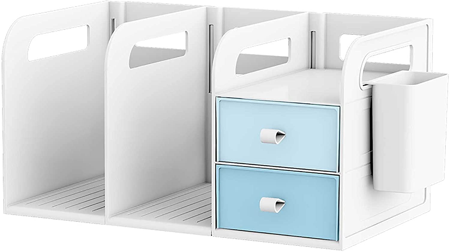 Desktop Bookshelf with Pen Holder,Wooden Desktop Organizers and ...