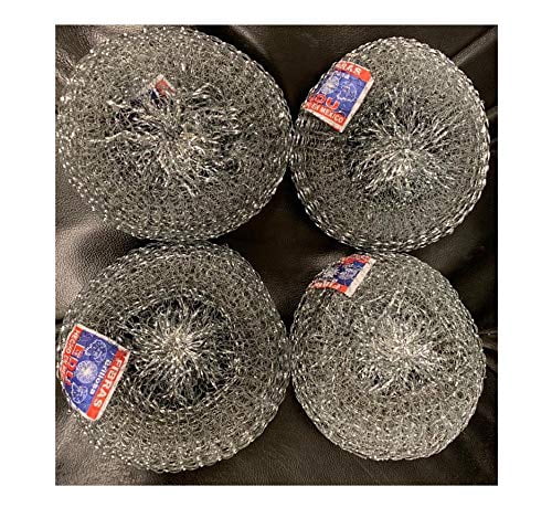 4-Mexican Estropajo Stainless Steel Scourer Pad Heavy Duty Scrubber ...