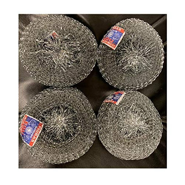 4-Mexican Estropajo Stainless Steel Scourer Pad Heavy Duty Scrubber ...