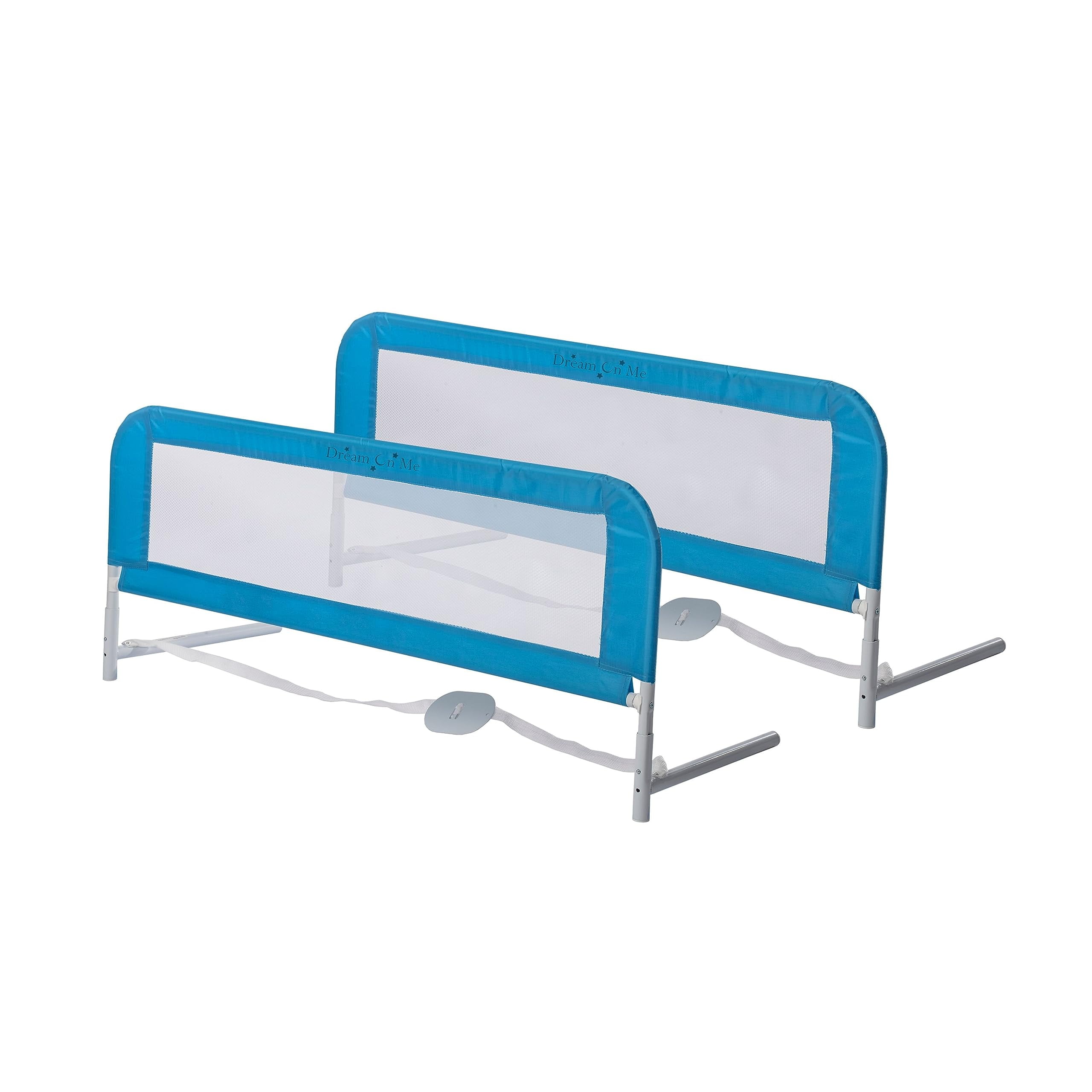 Adjustable Mesh Bed Rail in Blue, Two Height Levels, Breathable and ...