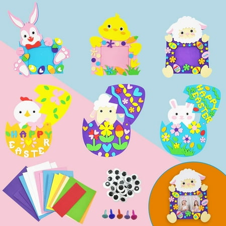 Easter Craft Kit, DIY Photo Frame for Kids, Easter Bunny Egg Craft ...