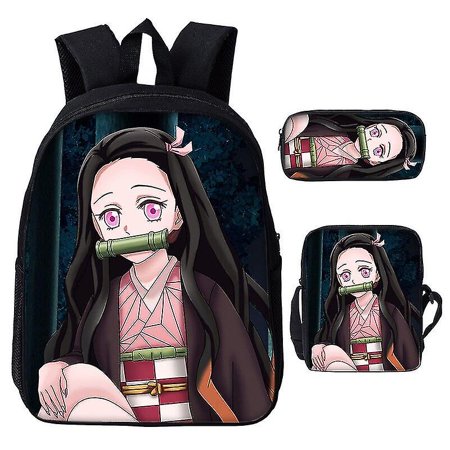 Anime Students Backpack Demon Slayer Kamado Nezuko School Bag Bac 6 ...