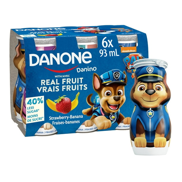 Danino Strawberry-Banana Flavoured Paw Patrol Drinkable Yogurt For Kids ...