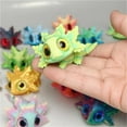 1PC 3D Printing Salamander Figures Multi-joint Movable Simulation Eyes ...